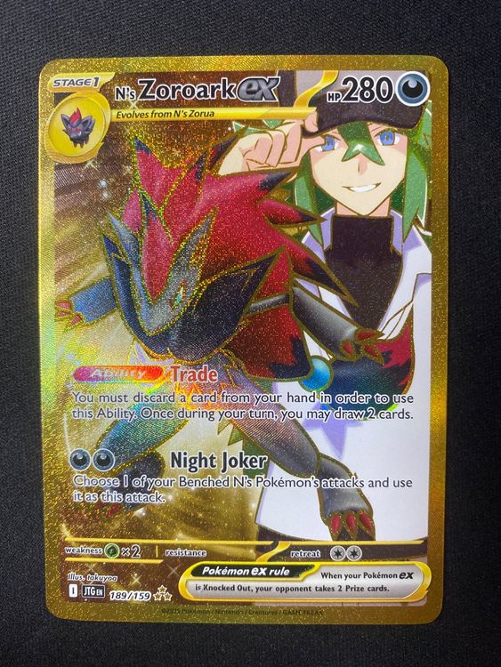 N's Zoroark ex 189 Gold - Ns Zoroark - Journey Together - EN (Neu ...
