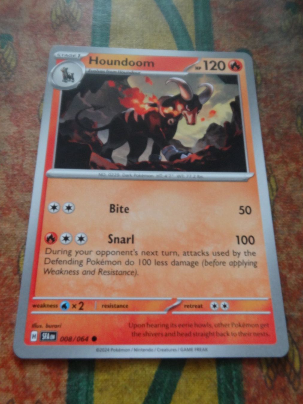 POKEMON Houndoom H SFA EN 008/064 HP120 2024 (D'occasion) à Romanel-sur ...