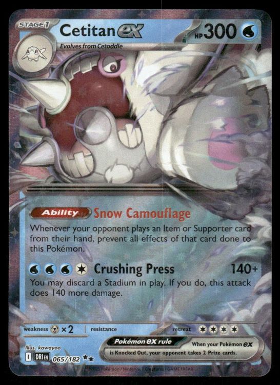 Pokémon (DRI 065 Cetitan EX) (Neu (gemäss Beschreibung)) in Adligenswil ...