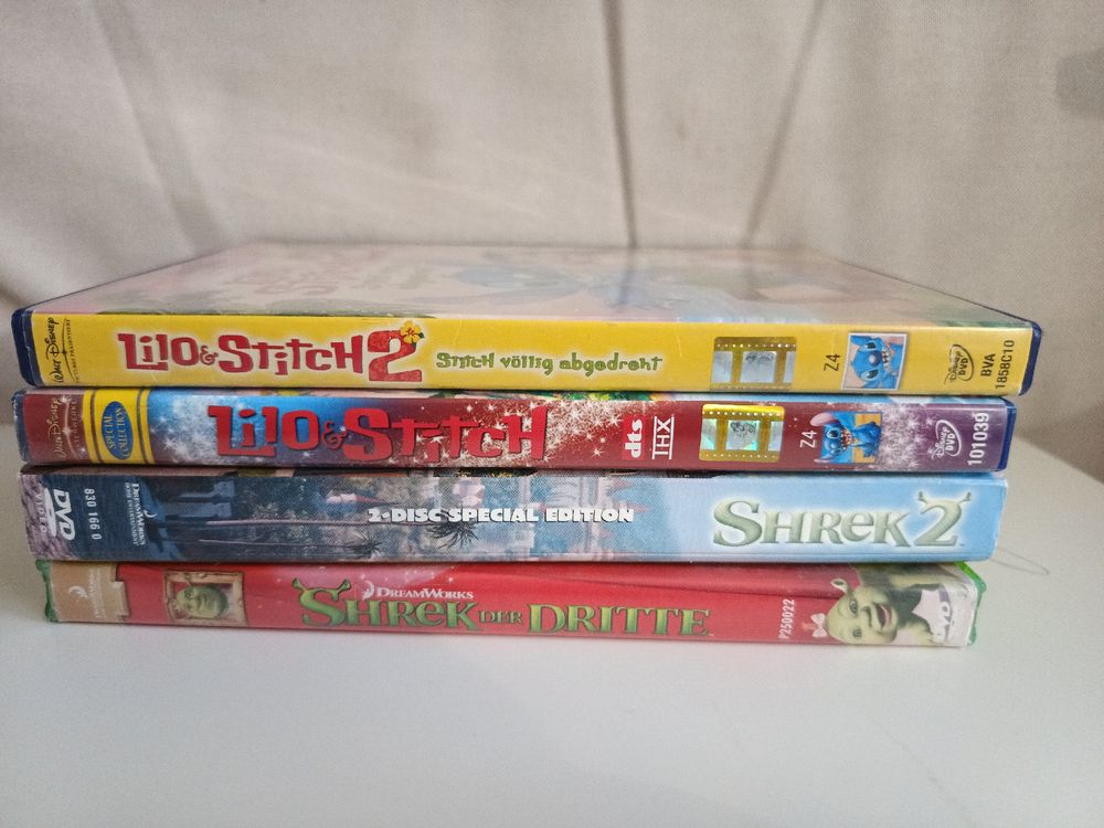 DVDs: Lilo & Stitch, Shrek – Filmklassiker für Familie! (Gebraucht) in ...