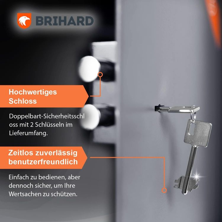 Home Tresor Safe mit Doppelbartschloss Sicherheits Safe 11L (Neu und originalverpackt) in ...