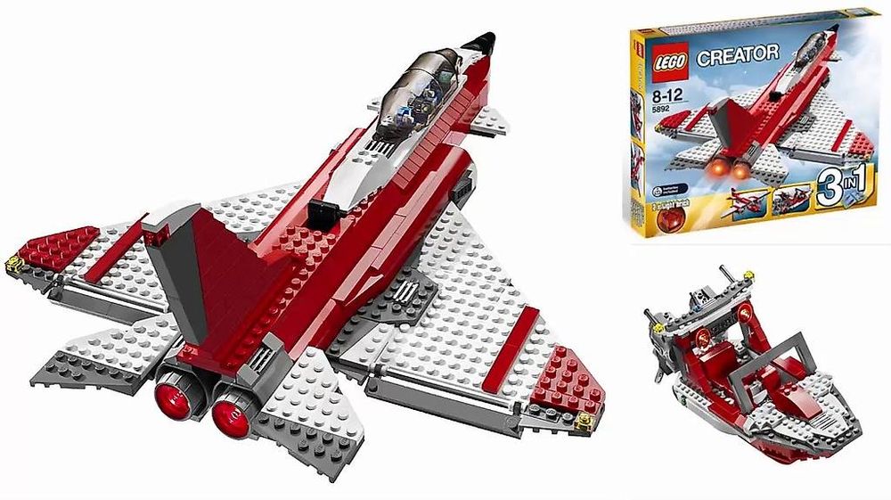 Lego Creator 5892 / Jet - Flugzeug / 3 in 1 Set (Gebraucht) in ...