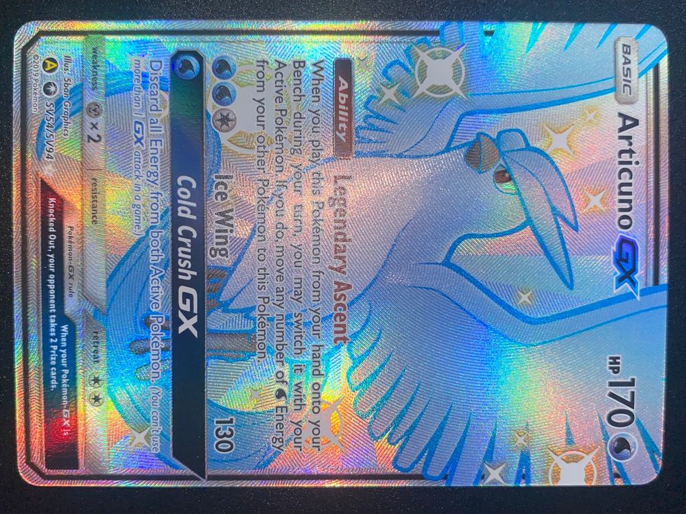 Articuno-GX (SV54/SV94) - Hidden Fates Shiny Vault - NM+ EN (Neu ...