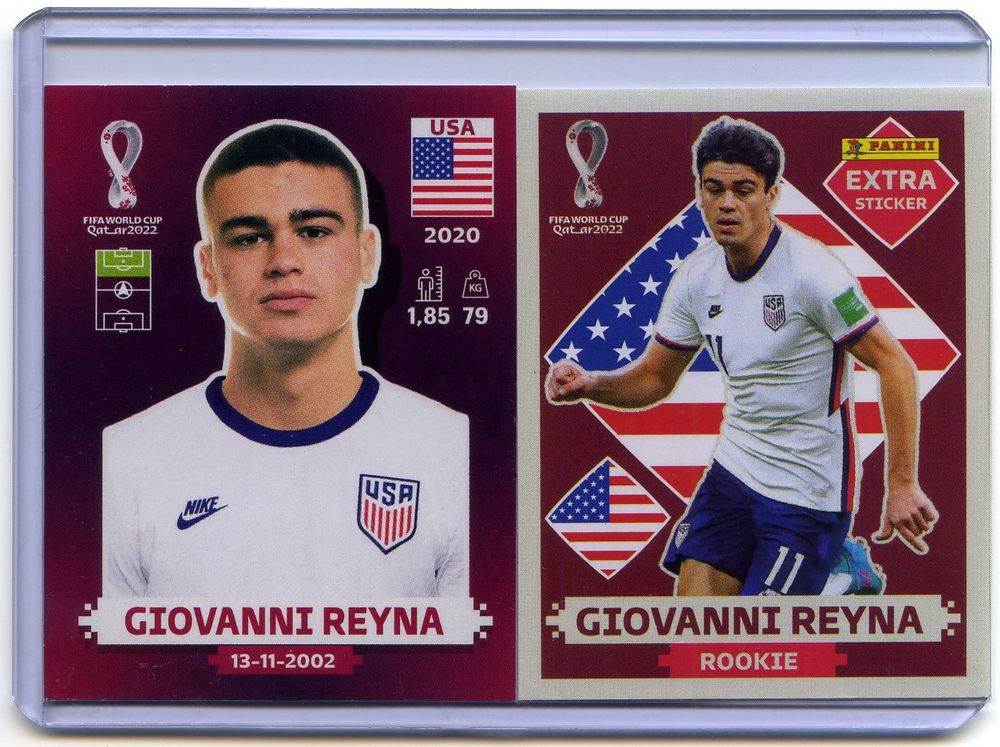 Panini WM 2022 Extra Sticker Giovanni Reyna Rookie (BASE) | Kaufen auf ...