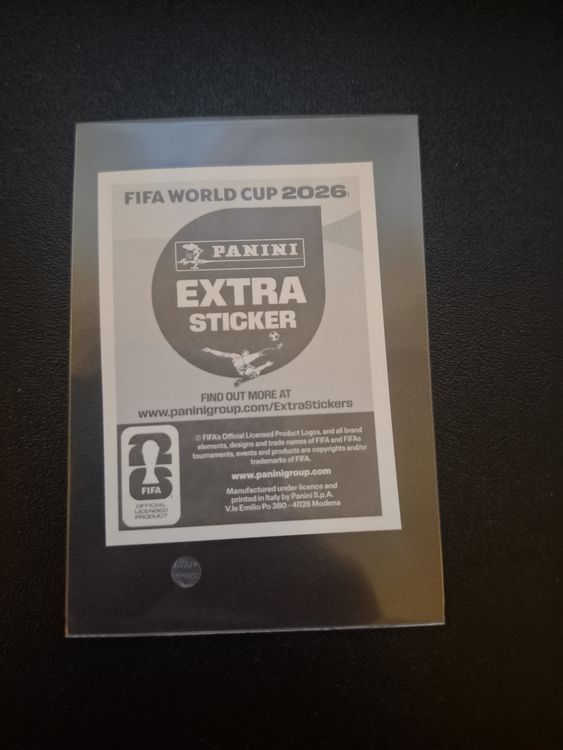 Panini Extra Sticker Vinícius Júnior WM 2026 Top Zustand (Neuf (Voir ...