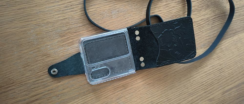 Leder-Handy-Case mit Trageriemen, Oppo N2 Flip (Neu (gemäss ...