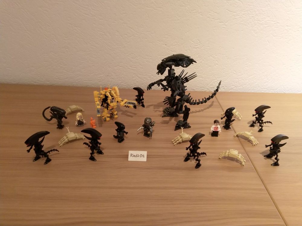 No Original LEGO Aliens Predator + MEGA CONSTRUX Alien Queen (Gebraucht ...