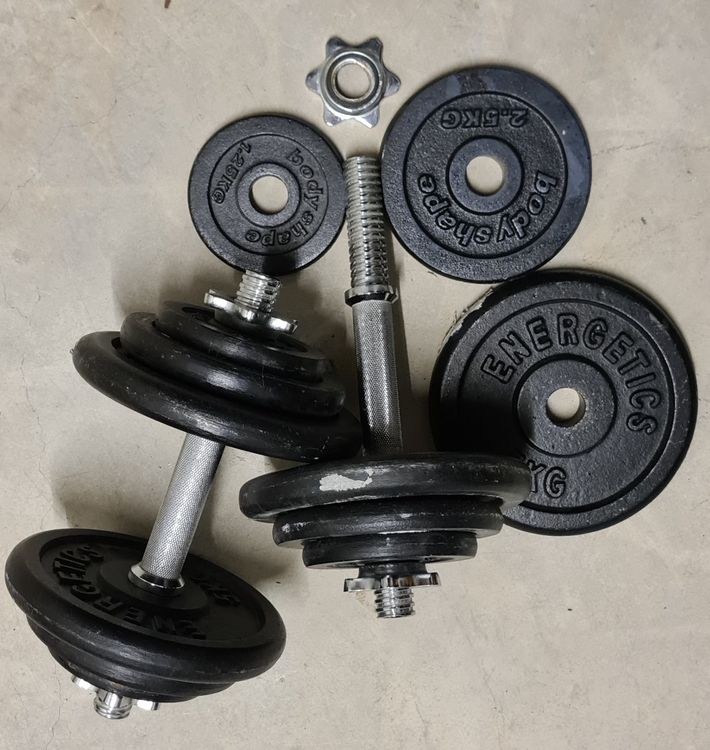 Hand-Hanteln 2 Stück inkl. 35kg Gewicht ENERGETICS BodyShape | Kaufen ...