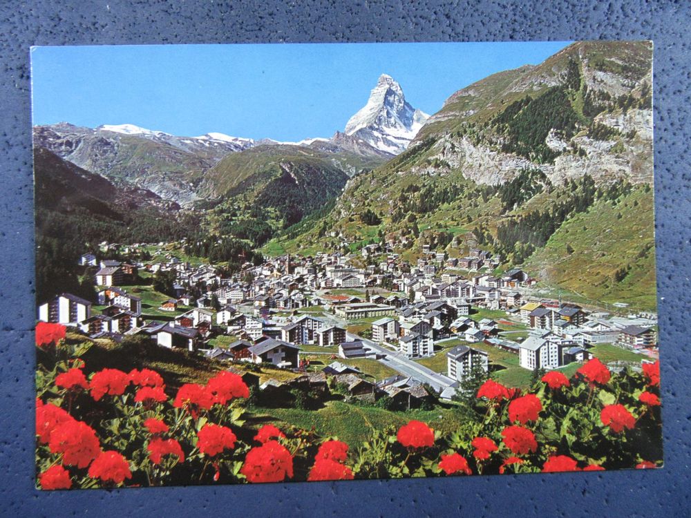 ZERMATT MATTERHORN VOGELSCHAU VS AK (Gebraucht) in Ettingen für CHF 1.95 – mit Lieferung auf ...