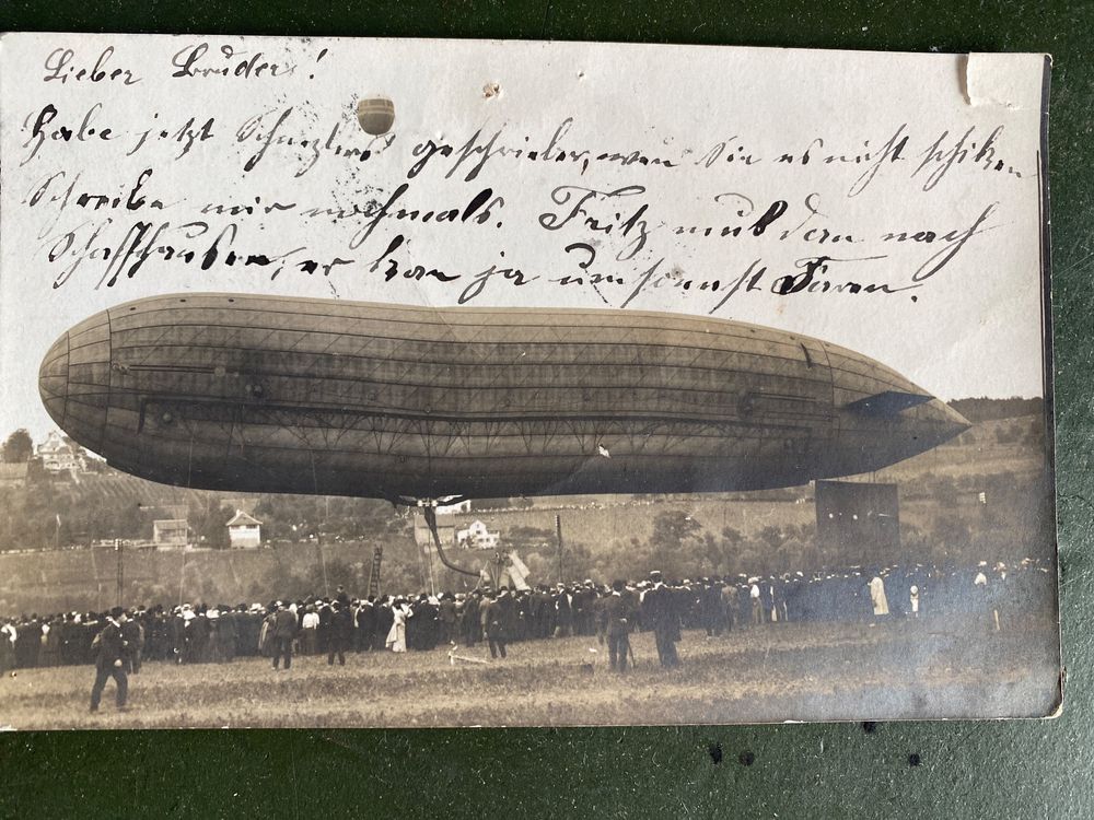 Postkarte mit Zeppelin | Kaufen auf Ricardo