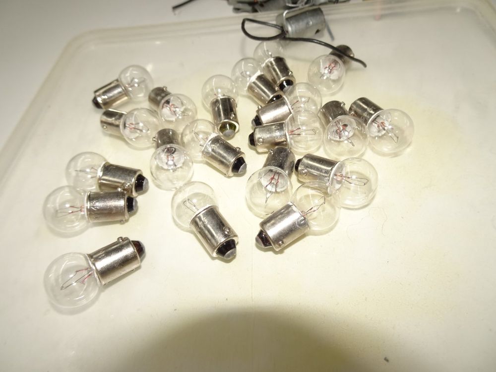 20 Wagenbeleuchtungen Fassung Glühlampen Klinken Spur 0 (12) (Gebraucht ...