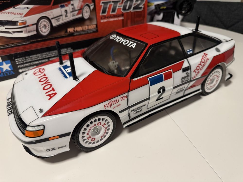 Tamiya RC TT-02 Toyota Celica GT-Four 1:10 neuwertig mit Akk (Gebraucht ...