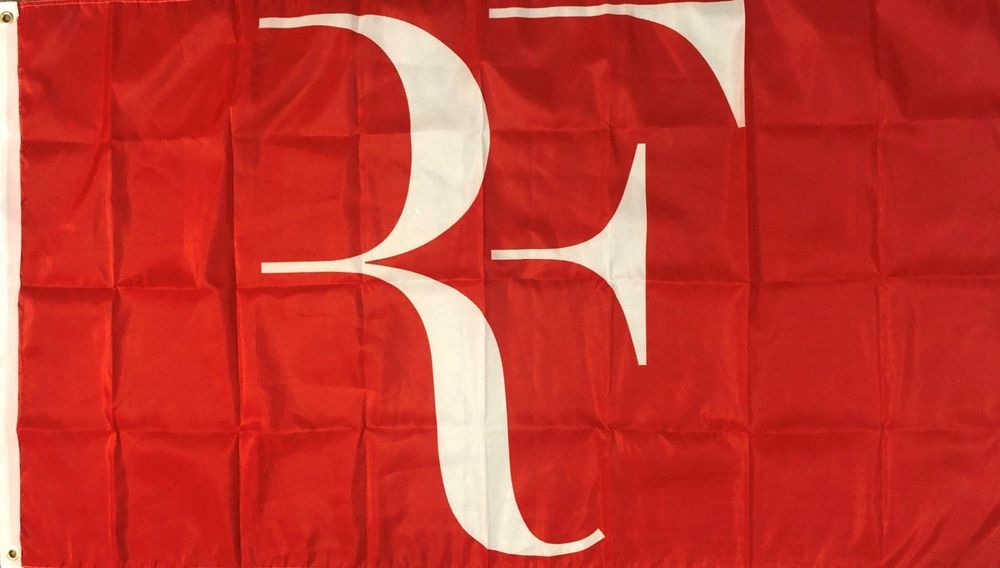 Roger Federer Fahne Rot 150 x 90 cm King | Kaufen auf Ricardo