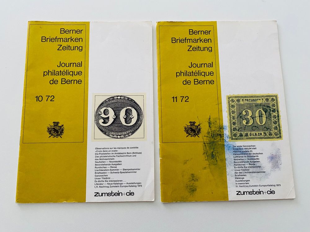 2 x alte Berner Briefmarken Zeitung interessante Beiträge | Kaufen auf ...
