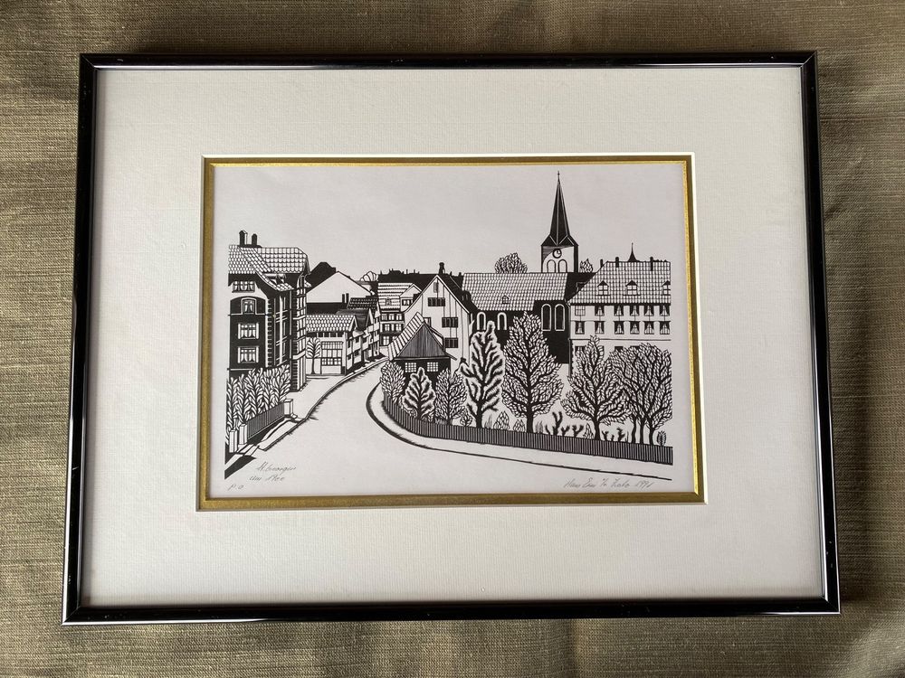 schöner Druck von Scherenschnitt von Hans Erni (Gebraucht) in Feldbach für CHF 49 – mit ...