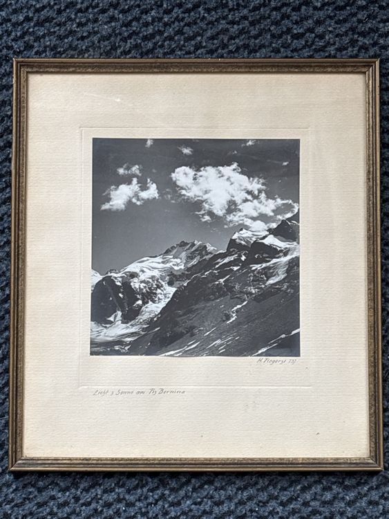 Alte Fotografie PIZ BERNINA signiert H. FLOGERZI (Gebraucht) in Konolfingen für CHF 20 – mit ...