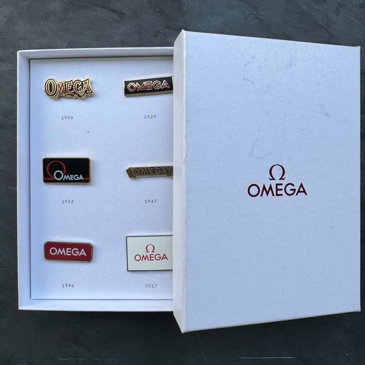 Omega Logo Design Pin Badge Pins Set | Kaufen auf Ricardo