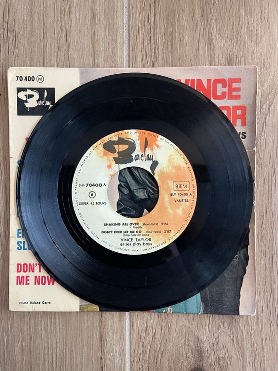 Vinyle 45 tours - Vince Taylor - Shaking all over & 3 autres (D ...