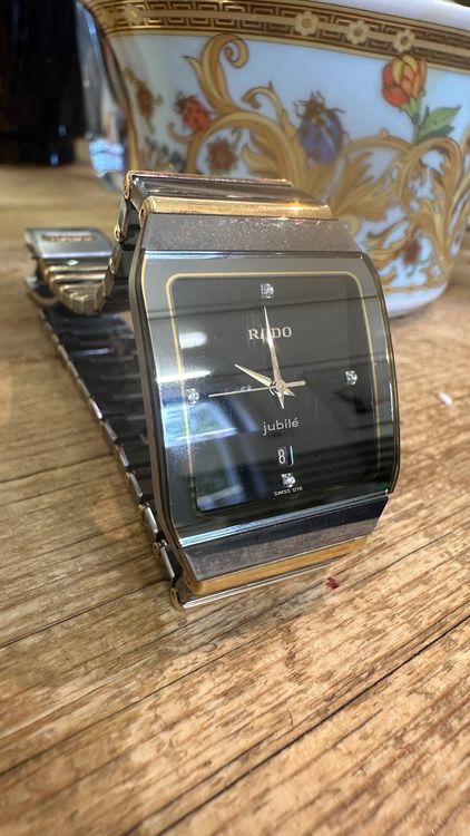 Rado Jubilé Herrenuhr Titan/Gold Saphirglas Vintage (Gebraucht) in ...