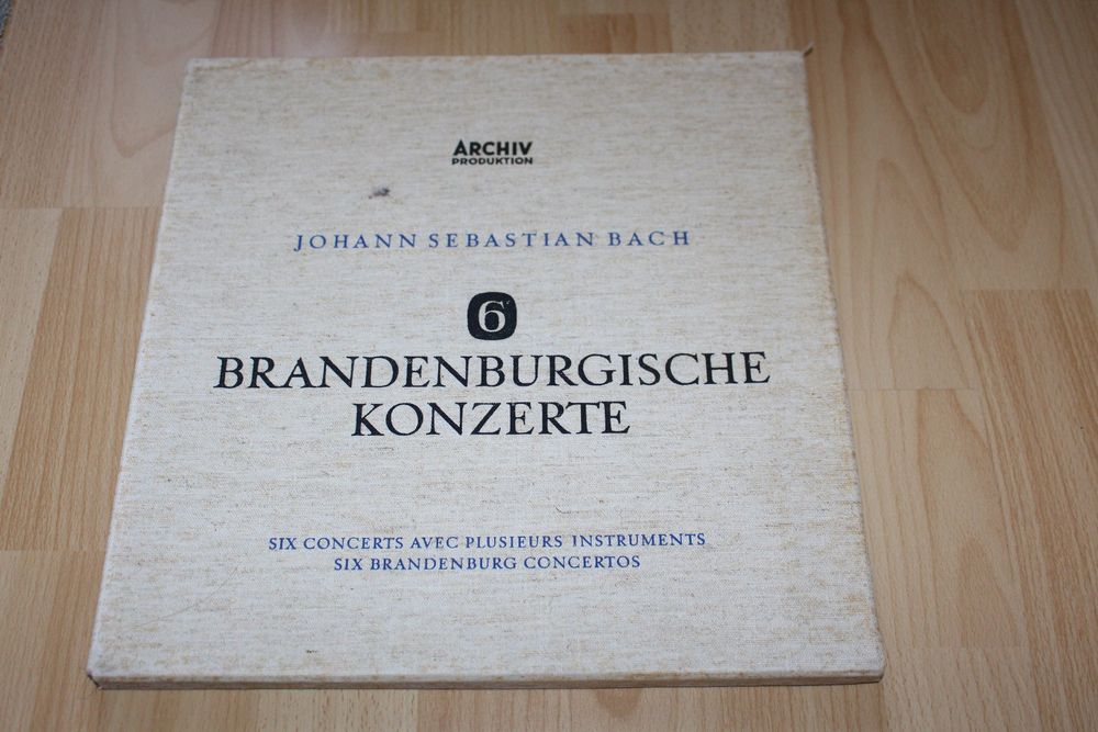 Bach: Brandenburgische Konzerte; 2-LP-Box Archiv mono (Gebraucht) in ...