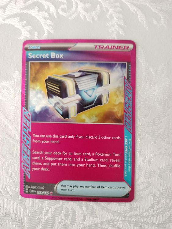 Pokémon Karte - Secret Box - Asspedia - Selten! 💎 (Neu (gemäss ...