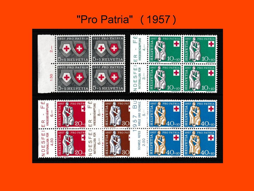 "Pro Patria" (1957) Postfrisch | Kaufen auf Ricardo