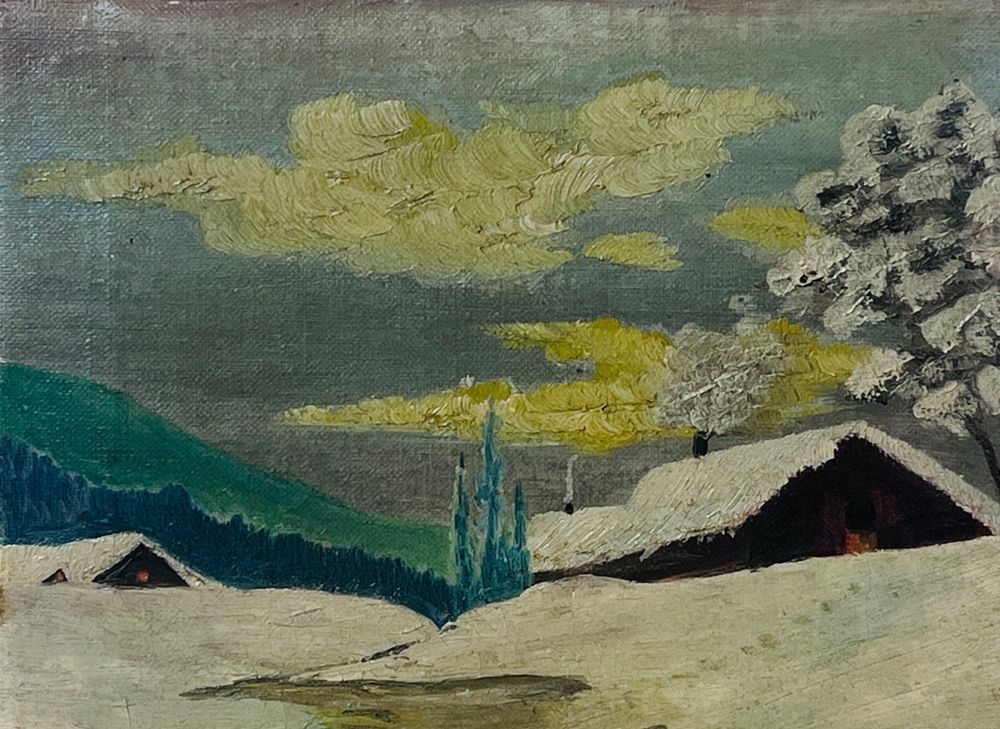 Emil Weber ( 1872-1945 ) Landschaft Gemälde Öl Leinwand (Gebraucht) in Root für CHF 10 – mit ...