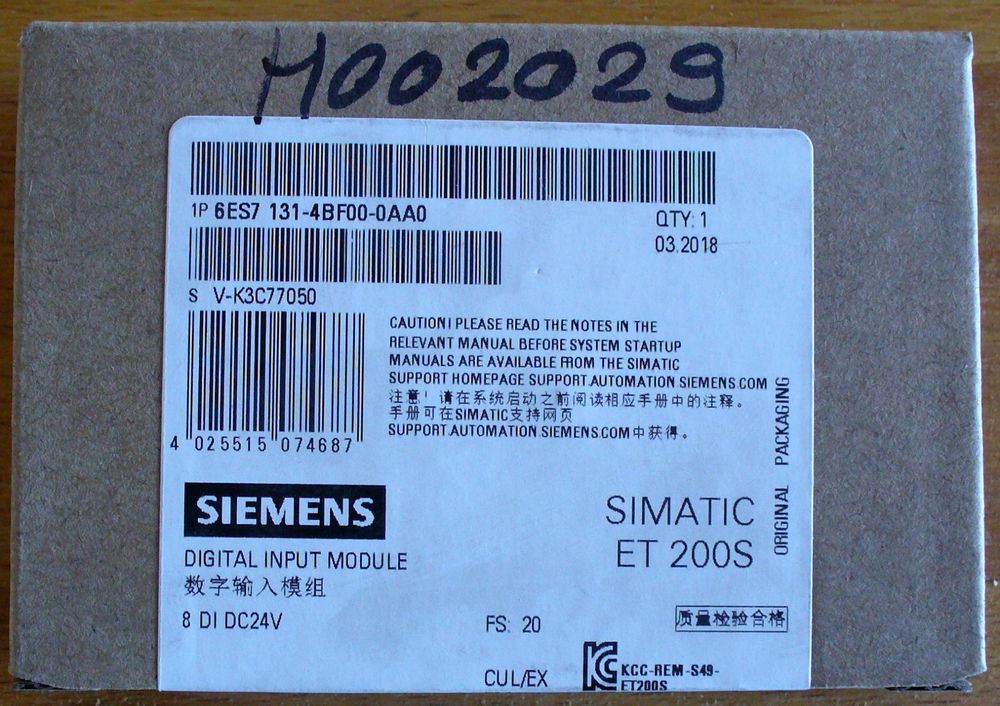 Simatic ET 200S 8 DI DC24V (Neu und originalverpackt) in Seon für CHF ...
