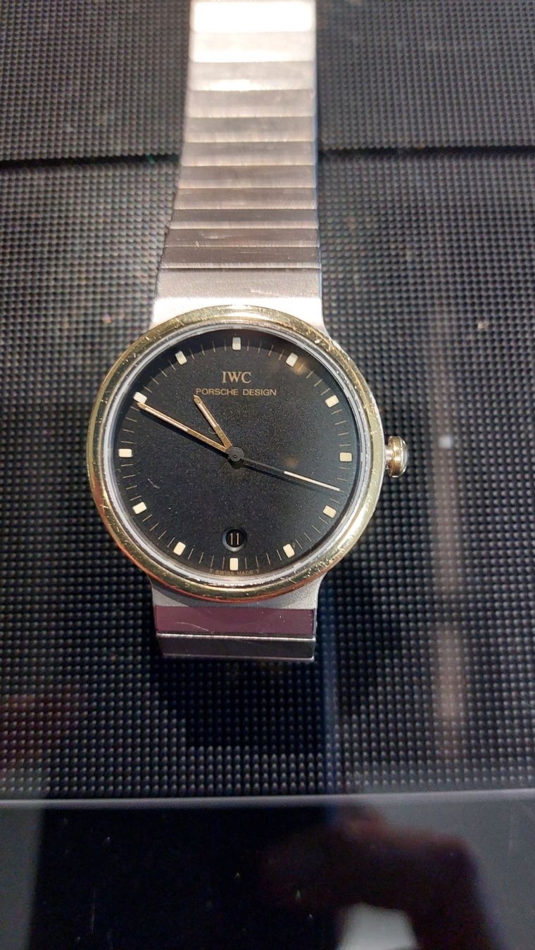 IWC Porsche Design Ref 3336 Titan / Gold 18k läuft perfekt (Gebraucht ...
