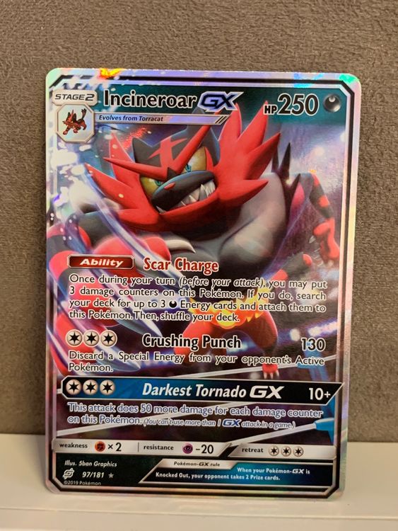 Incineroar GX ENG Team Up Pokemon 97/181 (Gebraucht) in Fislisbach für ...