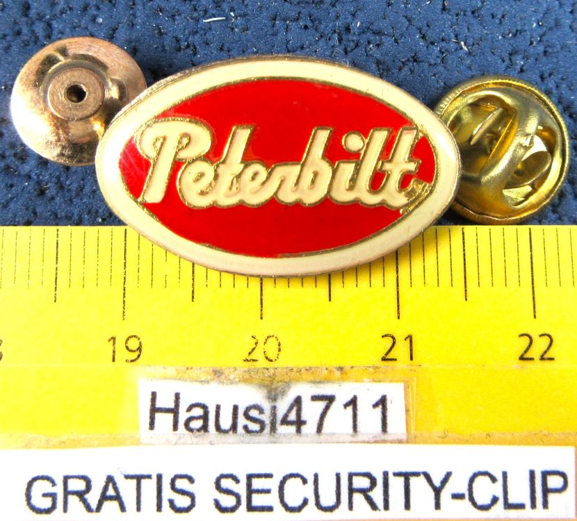 PPETERBILT USA-TRCK AUTO LOGO PIN GLASIERT 25mm LKW | Kaufen auf Ricardo