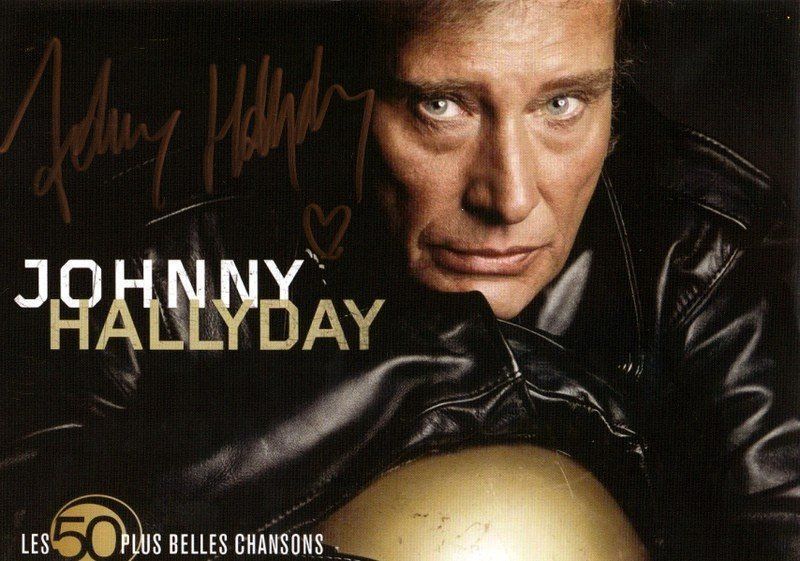 JOHNNY HALLYDAY / Autographe Original. (Gebraucht) in Janaillat ...