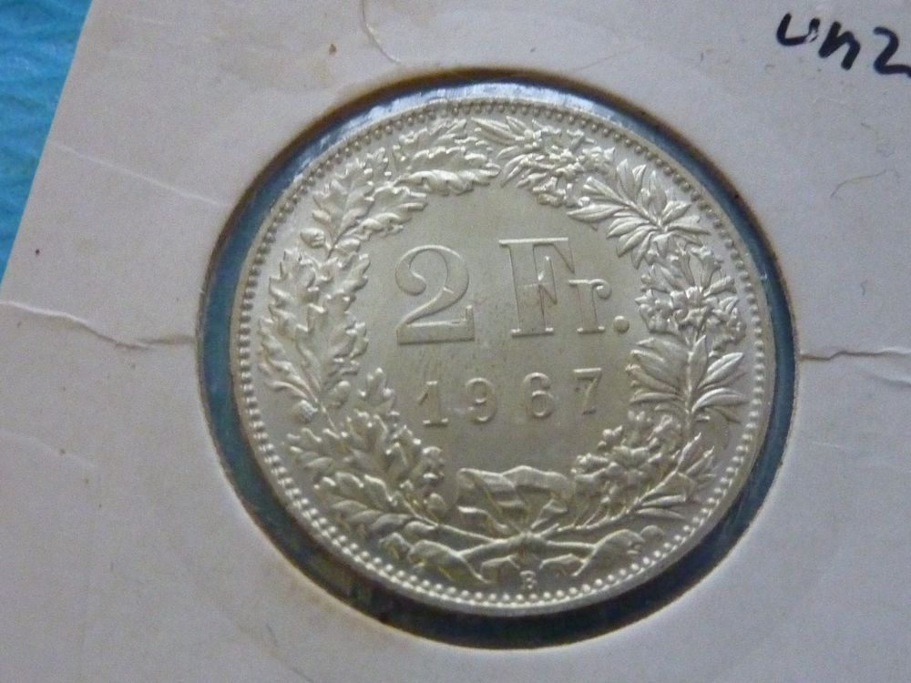 Letzte Silber Prägung 2 Franken 1967 unz. (Neu (gemäss Beschreibung)) in Seon für CHF 6 – nur ...
