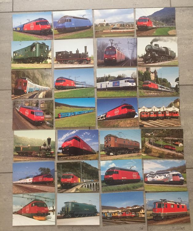 Ansichtskarten Lot Schweizer Eisenbahnen SBB Color 28 Stück (Gebraucht) in Bichelsee für CHF 15 ...