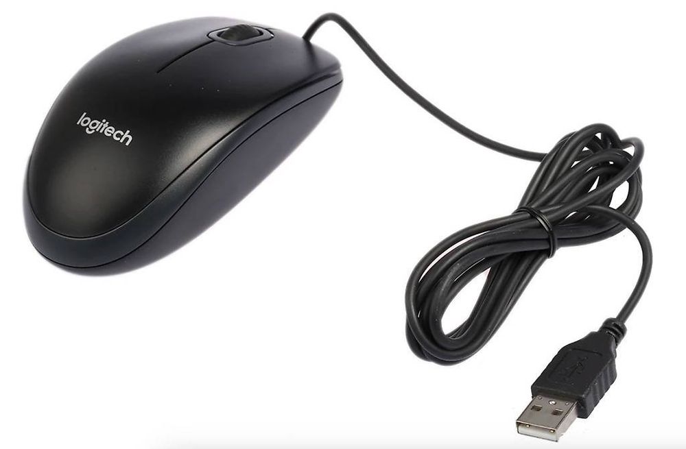 LOGITECH B100 USB MAUS COMPUTER MOUSE MACBOOK PRO WINDOWS (Gebraucht ...