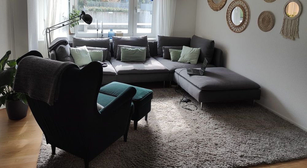 Ikea VINDEBÄK Teppich Langflor, hellbeige, 200x300 cm (Gebraucht) in ...