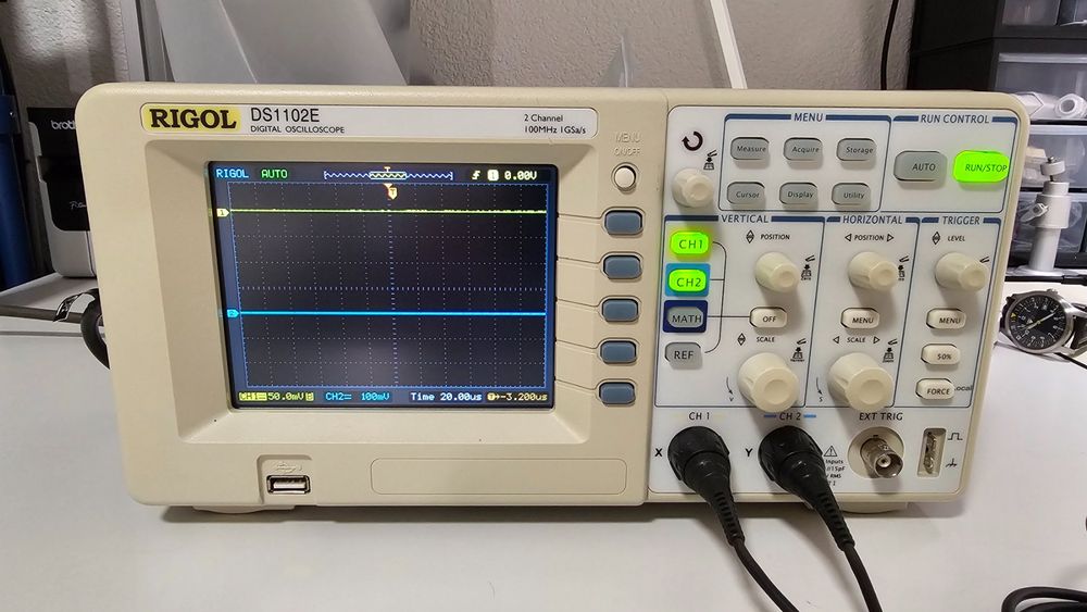 RIGOL DS1102E Oszilloskop (Gebraucht) in Bad Ragaz für CHF 185 – mit Lieferung auf Ricardo kaufen