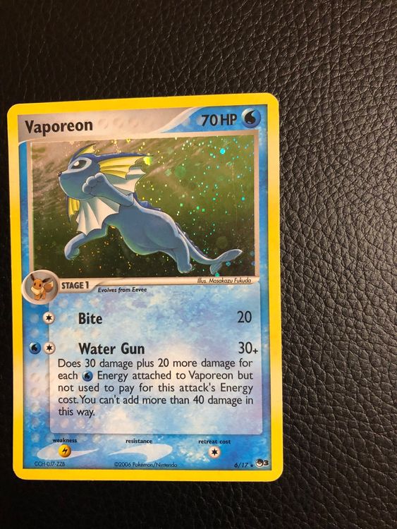 Pop Series 3 - Vaporeon Holo 6/17 Ab 1 | Kaufen auf Ricardo