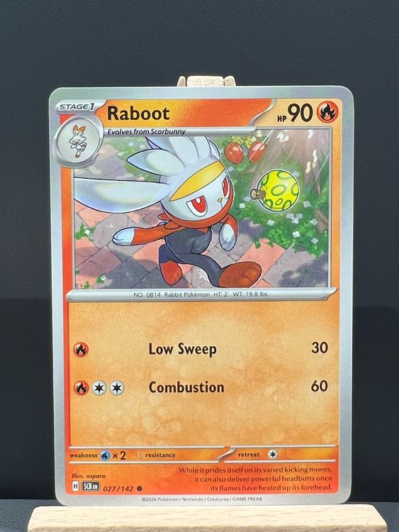 Pokémon Raboot 027/142 SV07: Stellar Crown EN (Gebraucht) in Le Mouret ...