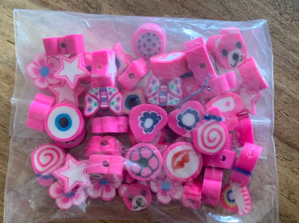 Fimo Bastelperlen Mix Pink 50 Stk. (Neu und originalverpackt) in Geneve ...