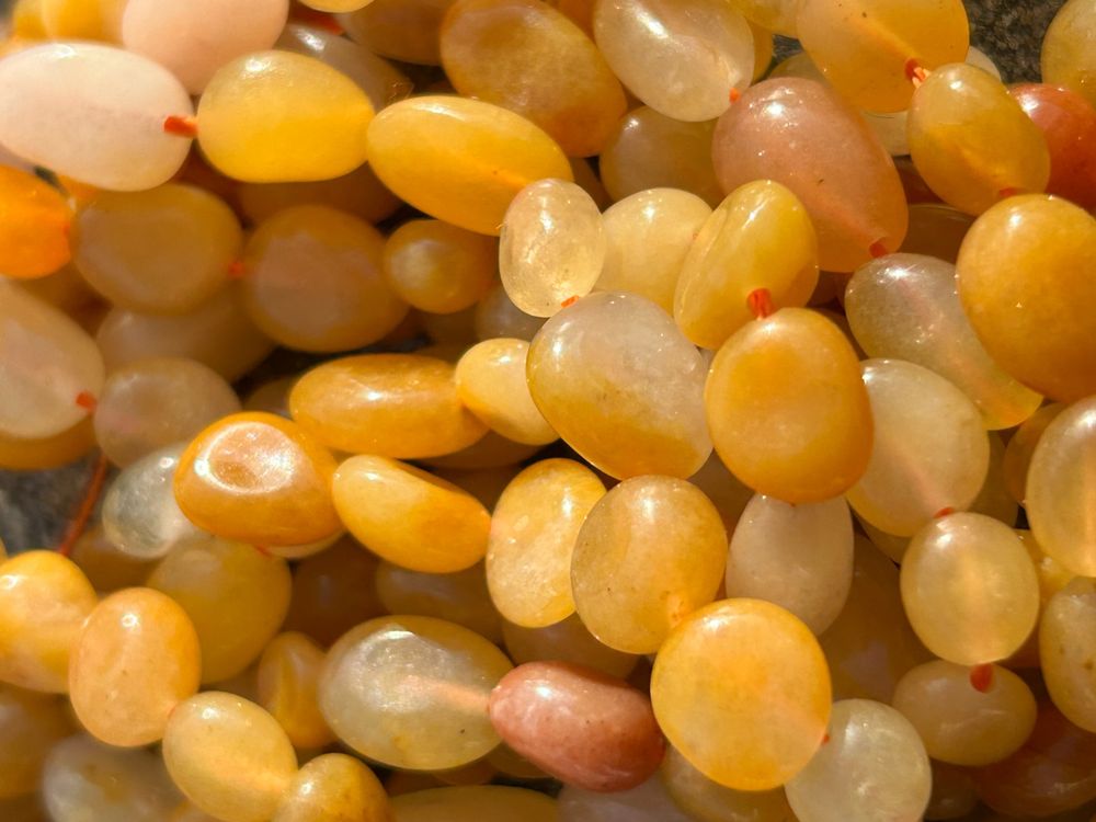 Strang echte golden thread jade 6-8 mm (Neu und originalverpackt) in ...