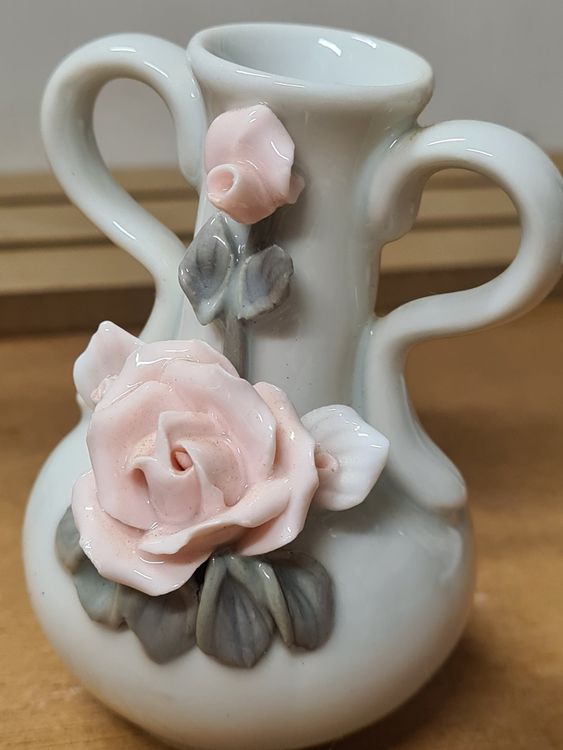 Kleine Porzellan Zier-/ Deko Vase, ca. 8 cm | Kaufen auf Ricardo