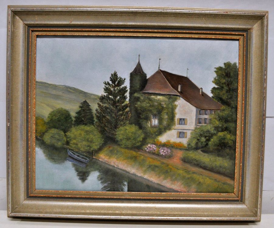 Tableau à l'huile signé "Matthey ?" (Gebraucht) in Neuchâtel für CHF 20 – nur Abholung auf ...