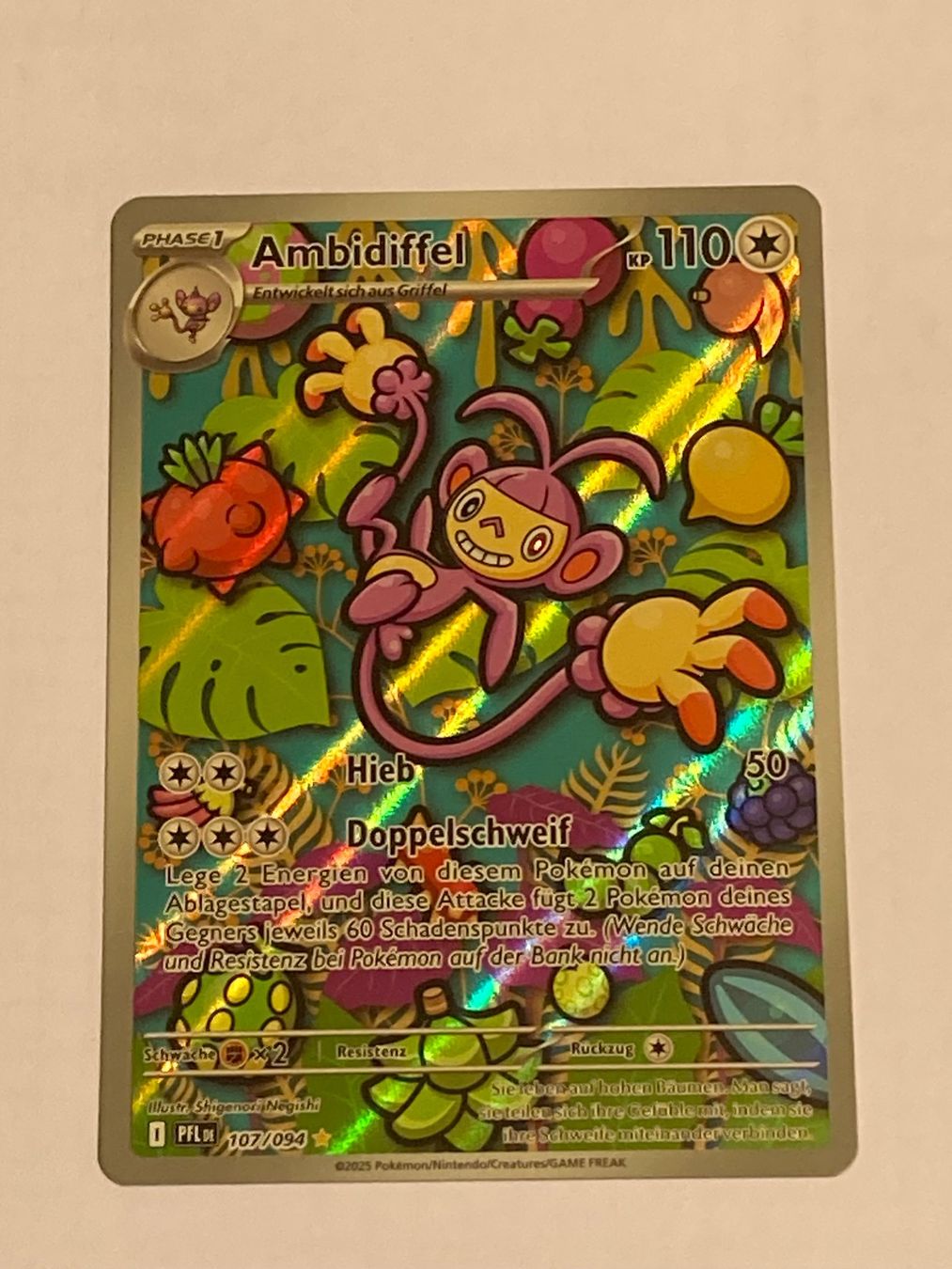 Pokemon FATALE FLAMMEN Ambidiffel 107 / 094 🇩🇪 DE (Neu (gemäss ...