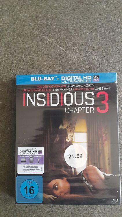 INSIDIOUS CHAPTER 3 BLUE RAY (Neu und originalverpackt) in Wetzikon ZH ...