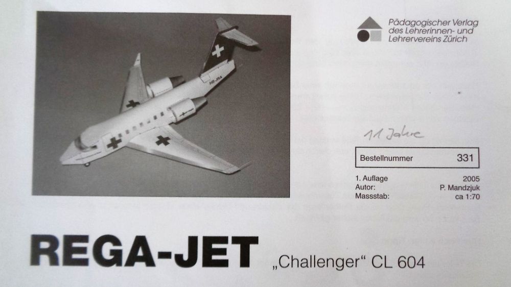 Bastelbogen / Rega - Jet / Neu ab Fr. 1.- / 1. Auflage 2005 | Kaufen ...