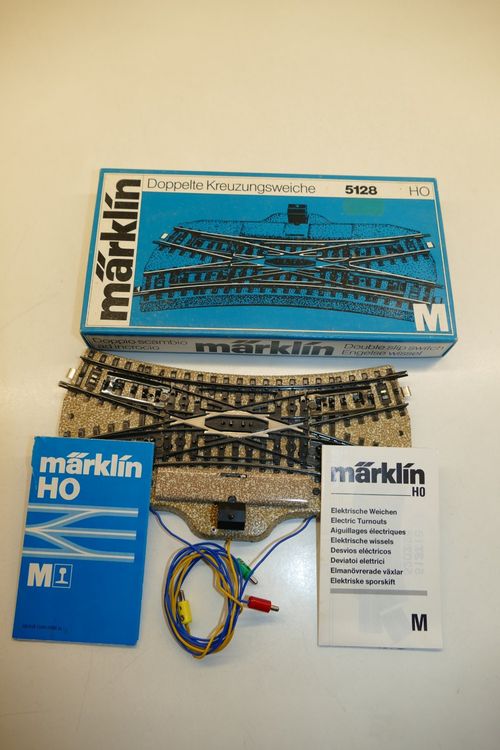 Märklin H0: M-Gleis Kreuzungsweiche 5128 Einheit 6 (Neu (gemäss ...