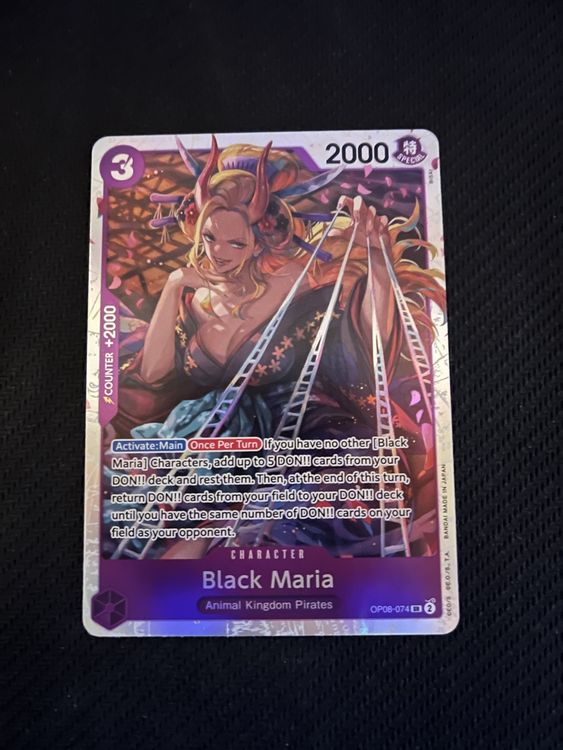 Carte One Piece "Black Maria" OP08-074 SR | Kaufen auf Ricardo