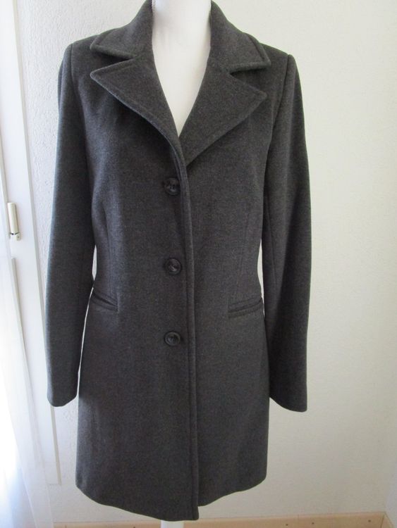 Mantel Wollmantel Maddison Manor Gr. 36 grau / anthrazit (Gebraucht) in ...