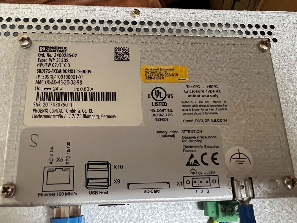 Phoenix Panel HMI - WP 3150S (Gebraucht) in Romanshorn für CHF 699 ...